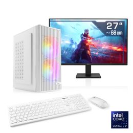 CSL Gaming-PC-Komplettsystem "Spectrum V25206", Energieeffizienz: E (A-G), weiß, Microsoft Windows 11 Home (64 Bit), 32 GB RAM 1.000 GB SSD, Computer_Komplettsysteme