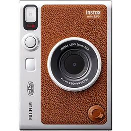 Fujifilm Sofortbildkamera "Mini Evo", braun, B:12,29cm H:8,7cm T:3,6cm, Fotokameras