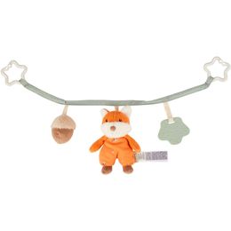 Kinderwagenkette Sterntaler "Kinderwagenkette Fuchs Filou", bunt, Greifspielzeug, KinderL:55cm, Baumwolle, Polyester, mit Silikonelement und Rassel, L:55cm