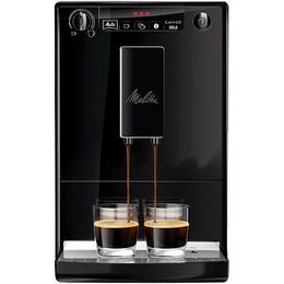 Melitta Kaffeevollautomat "Solo E950-201, schwarz", schwarz (schwarz, schwarz), B:45,5cm H:30,3cm T:20cm, Kaffeevollautomaten, Perfekt für Café crème & Espresso, nur 20cm breit