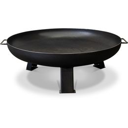 Feuerschale Tepro "Toskana", schwarz, B:80cm H:33cm L:88cm, Stahl, Feuerkörbe, 80 cm