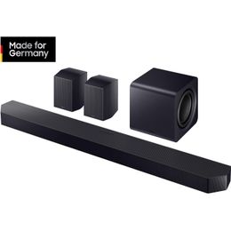Samsung Soundbar "HW-Q995GF Q-Soundbar", schwarz, B:123,2cm H:7,08cm T:12,8cm, Lautsprecher, 11.1.4-Kanal Subwoofer & Rücklautsprecher, Kabellos Dolby Atmos, DTS:X