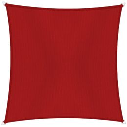 Sonnensegel Windhager "Capri Quadrat", rot, B:500cm T:500cm, Polyester, Sonnensegel, 5x5m, rot
