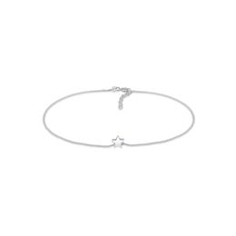 Fußkette Elli "Stern Astro Fußkettchen 925 Silber" Gr. 22, silber, Fußketten, Damen, 22cm, Silber 925 (Sterlingsilber)