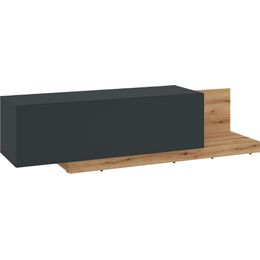 Lowboard Inosign "Bristol", grau (kosmos anthrazit, coast evoke eichefarben), B:162,9cm H:42,3cm T:40cm, Spanplatte, Sideboards, TV-Lowboard Lowboard, Breite ca. 163 cm