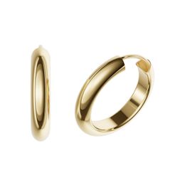 Paar Creolen Firetti "Schmuck Geschenk Silber 925 Ohrringe 3,9 mm breit" Gr. 20, gold (gelbgoldfarben), Ohrringe, Damen, 20, Silber 925 (Sterlingsilber), Made in Germany