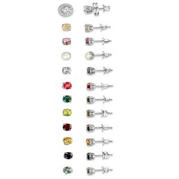 Ohrstecker-Set Lady, silber (silber 925), Ohrringe, Damen