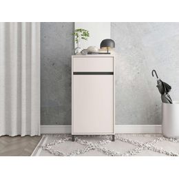 Schuhkommode Home Affaire "Arran, Schuhregal, Schuhschrank", kaschmir, B:54,5cm H:109,5cm T:40cm, MDF, Spanplatte, Sideboards, zwei Regale und eine Schublade. Gesamtbreite 54,5 cm