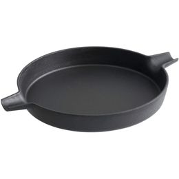 Grillpfanne Tepro, schwarz, H:3,5cm Ø:31,7cm, Pfannen, Guss-Pfanne-Einleger, ØxH: 31,7 × 3,5 cm