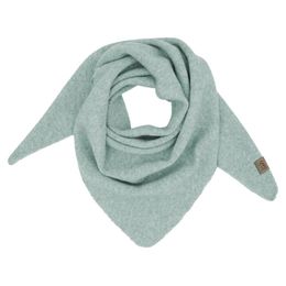 Dreieckstuch CAPO, Damen, blau (water), Strick, Baumwolle, meliert, Modetücher, dezente Melange-Optik, weich, wärmend