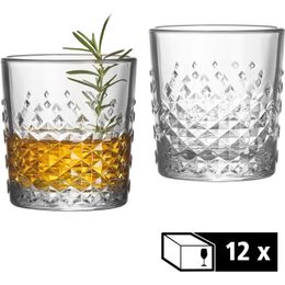 Gläser-Set Libbey "Rocks Glas -OCULAR-, 236 ml, Ø 8 cm, H: 9 cm, 12er Set", transparent, H:9cm Ø:8cm, Glas, Trinkgefäße, hochwertig verarbeitet, im modernen Design