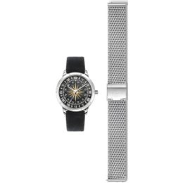 Quarzuhr Thomas Sabo "GLAM SPIRIT ASTRO", schwarz (schwarz, silberfarben), Armbanduhren, Damen, Armbanduhr,Damen, ideal auch als Geschenk, Sternzeichen, Sterne, Astro