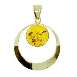 Kettenanh&auml;nger OSTSEE-SCHMUCK "OSTSEE-SCHMUCK Anh&auml;nger Lenka Anh&auml;nger Lenka", gelb, Schmuckanh&auml;nger, Damen, 44 x 30mm, Gelbgold 333, 7,5 g, Kettenanh&auml;nger