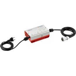 Batterie-Ladegerät Emco "8 A Ladegerät für Emco Nova", rot, LadegeräteB:18cm H:6cm T:11cm, Metall, B:18cm H:6cm T:11cm