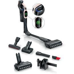 Bosch Akku-Stielstaubsauger "Unlimited 10 BKS1041RHF, MicroClean™ Technology, Display, Knickrohr", rosa (powder rose), B:25cm H:130cm T:21,6cm, Akkusauger, HEPA-Filtersystem, 10 Jahre Motorgarantie, LED-Licht, powder rose