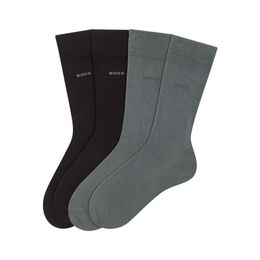Businesssocken BOSS "2P RS Uni CC", Herren, Gr. 39-42, transparent (light, pastel grün 337), Baumwollmischung, normal, Socken, mit Markenlogo