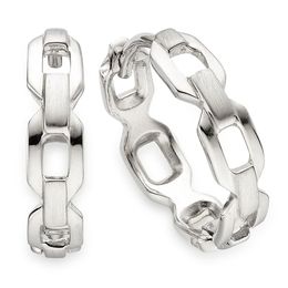 Paar Creolen Firetti "Schmuck, Geschenk, Creolen Silber rhodiniert", silberfarben, Ohrringe, Damen, 16,3mm, Silber 925 (Sterlingsilber)