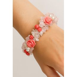 Armband "Rosabella", Damen, Gr. Glas, rosa, Collezione Alessandro, Armbänder