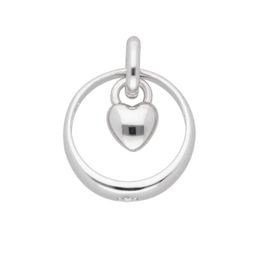 Adelia&acute;s Kettenanh&auml;nger ADELIA&acute;S "Damen 925 Silber Anh&auml;nger Herz mit Zirkonia &Oslash; 11,6 mm", silber, Schmuckanh&auml;nger, Damen, Silber 925 (Sterlingsilber), Kettenanh&auml;nger, mit Zirkonia f&uuml;r Damen