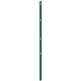 Zaunpfosten Arvotec "EXCLUSIVE 160", grün, H:220cm, Edelstahl, Kunststoff, Zaunpfosten, 6x4x220 cm für Mattenhöhe 160 cm, zum Einbetonieren