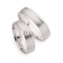 Phoenix Trauring PH&Ouml;NIX "Schmuck Geschenk Silber 925 Trauring Ehering LIEBE versch. Varianten" Gr. 64, silber (silberfarben), Fingerringe, Damen, 64, 0,01 SI = kleine Einschl&uuml;sse mit Brillant, Silber 925 (Sterlingsilber), 5mm, Trauring, Made in Germany - wahlweise mit oder ohne Brillant
