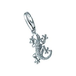 Charm-Einhänger "Gecko, Silber 925", silber, Giorgio Martello MILANO, Charms, Damen, Silber 925 (Sterlingsilber)