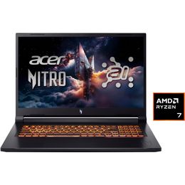 Acer Gaming-Notebook "ANV17-41 RTX 5050/5060/5070", schwarz (obsidian schwarz), 32 GB RAM 1.000 GB SSD, Ryzen 7, Windows11Home64Bit, Notebooks, Topseller