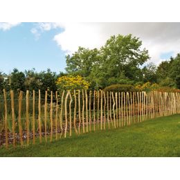 Staketenzaun Kiehn-Holz, beige (natur), H:90cm, Polyvinylchlorid (PVC), Zaunelemente, LxH: 500x90 cm