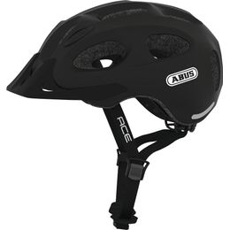Fahrradhelm Abus "YOUN-I ACE" Gr. M, schwarz (velvet schwarz), Helme, M Kopfumfang: 52cm - 57cm