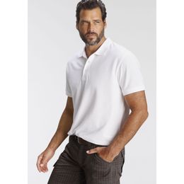 MAN'S WORLD Poloshirt MAN'S WORLD, Herren, Gr. 40/42 (XS), weiß, Piqué, Obermaterial: 100% Baumwolle, unifarben, Basic, regular fit, Rundhals, Flachstrickbündchen, Shirts, Kurzarm, lockere Passform, unifarben