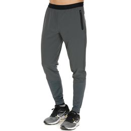 Sweathose Virtus "BLAG V2", Herren, Gr. 3XL, US-Gr&ouml;&szlig;en, grau (grau, schwarz), 87% Polyester, 13% Elasthan, unifarben, lang, Hosen Sweathose, mit atmungsaktivem 4-Wege-Funktionsstretch