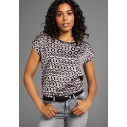 Ledergürtel Laura Scott, Damen, Gr. 105, schwarz, Rindsleder, unifarben mit Farbeinsatz, Gürtel, für Damen mit mattsilber Schnalle - NEW - bis Gr.135