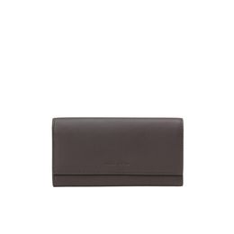Geldbörse "JESSIE", Damen, braun (dunkelbraun), Glattleder, MARC O'POLO ACCESSORIES, unifarben, Kleinlederwaren, Damen Geldbeutel, Portemonnaie mit zwei große Hauptfächer