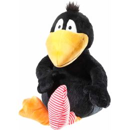 Plüschfigur Heunec "Rabe Socke, 40 cm", schwarz, Plüschfiguren, KinderB:23cm H:40cm L:40cm T:40cm, enthält recyceltes Material, B:23cm H:40cm L:40cm T:40cm