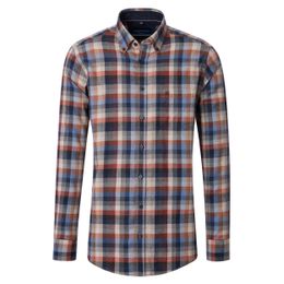 Langarmhemd Casamoda "Casamoda Freizeithemd kariert", Herren, Gr. 5XL, Normalgrößen, rot, 100% Baumwolle, kariert, comfort fit, Hemden