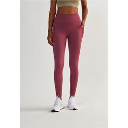 Trainingstights BESHAPED "Lift Me Up", Damen, Gr. XL, US-Gr&ouml;&szlig;en, lila (beere), 90% Nylon, 10% Elasthan, unifarben, lang, Hosen, mit atmungsaktiver Eigenschaft