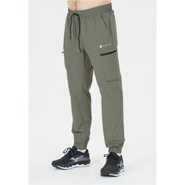 Sweathose Virtus "Ayden", Herren, Gr. 3XL, US-Größen, hellgrau, 92% Polyamid, 8% Elasthan, unifarben, lang, Hosen, im funktionalen Cargo-Design