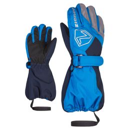 Skihandschuhe Ziener "LAURO-Z AS glove mini", Kinder, Gr. 3, blau (persian blau.schwarz navy), Obermaterial: 100% Polyester; Innenseite: 100% Polyester; Futter: 100% Polyester; Wattierung: 100% Polyester, Handschuhe