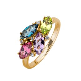 Fingerring Lady Gr. 17, gold (gelbgold 375), Fingerringe, Damen, 17, Gold Metall, Gold, Metall