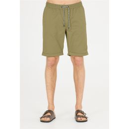 Shorts CRUZ "Gilchrest", Herren, Gr. L, EURO-Gr&ouml;&szlig;en, gr&uuml;n, 100% Baumwolle, unifarben, normal, Hosen Shorts, mit praktischen Seitentaschen