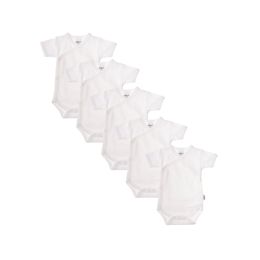 Body Liliput, Jungen, Gr. 50/56, EURO-Gr&ouml;&szlig;en, wei&szlig;, 100% Baumwolle, unifarben, kurz, Bodys Body, mit praktischer Druckknopfleiste