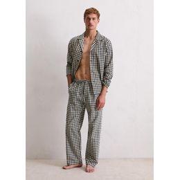 Marc O'Polo Lange Unterhose MARC O'POLO "Cozy Flannel", Herren, Gr. XXL, schwarz navy check, Obermaterial: 100% Baumwolle, kariert, Unterhosen