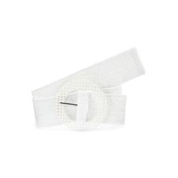 Taillengürtel Lascana "Stretchgürtel, Bauchgürtel", Damen, Gr. 105, weiß, Materialmix, Gürtel, mit Shaping-Effekt, für Kleid & Overall, Sommergürtel, Bast-Optik