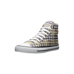 Sneaker Ethletic "White Cap Hi Cut", Gr. 37, grün (tweedgrün, just weiß), Obermaterial: 100% Baumwolle; Futter: 100% Baumwolle; Decksohle: 100% Baumwolle; Sohle: 100% Naturkautschuk, Schuhe Sneakerboots Canvassneaker Sneaker high, Keine Angabe