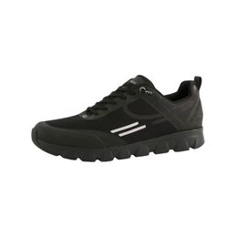 Sneaker TENHAAG "Tenhaag Sneaker Mesh", Herren, Gr. 41, schwarz, Textil, Schuhe Sneaker