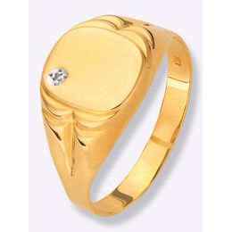 Fingerring Lady Gr. 23, silber (silber vergoldet 925), Fingerringe, Herren, 23, Silber 925 (Sterlingsilber), Fingerring