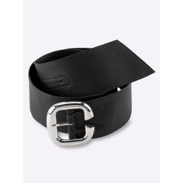 Ledergürtel Heine, Damen, Gr. 11,5, schwarz, Gürtel
