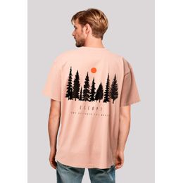 T-Shirt F4NT4STIC "Oversize Escape Discover the World Forest", Herren, Gr. 4XL, amber, Obermaterial: 100% Baumwolle, oversize, Rundhals, ohne Bündchen, Shirts, Discover the World