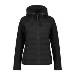 Hybridjacke Icepeak "ASHBURN", Damen, Gr. S, basic schwarz, Obermaterial: 80% Polyester, 14% Viskose, 6% Elasthan, normal, Jacken