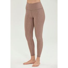 ENDURANCE ATHLECIA Funktionstights ATHLECIA "Alma", Damen, Gr. 36, EURO-Größen, grau (taupe), 100% Polyester, mehrfarbig, lang, Hosen, mit atmungsaktiver Funktion